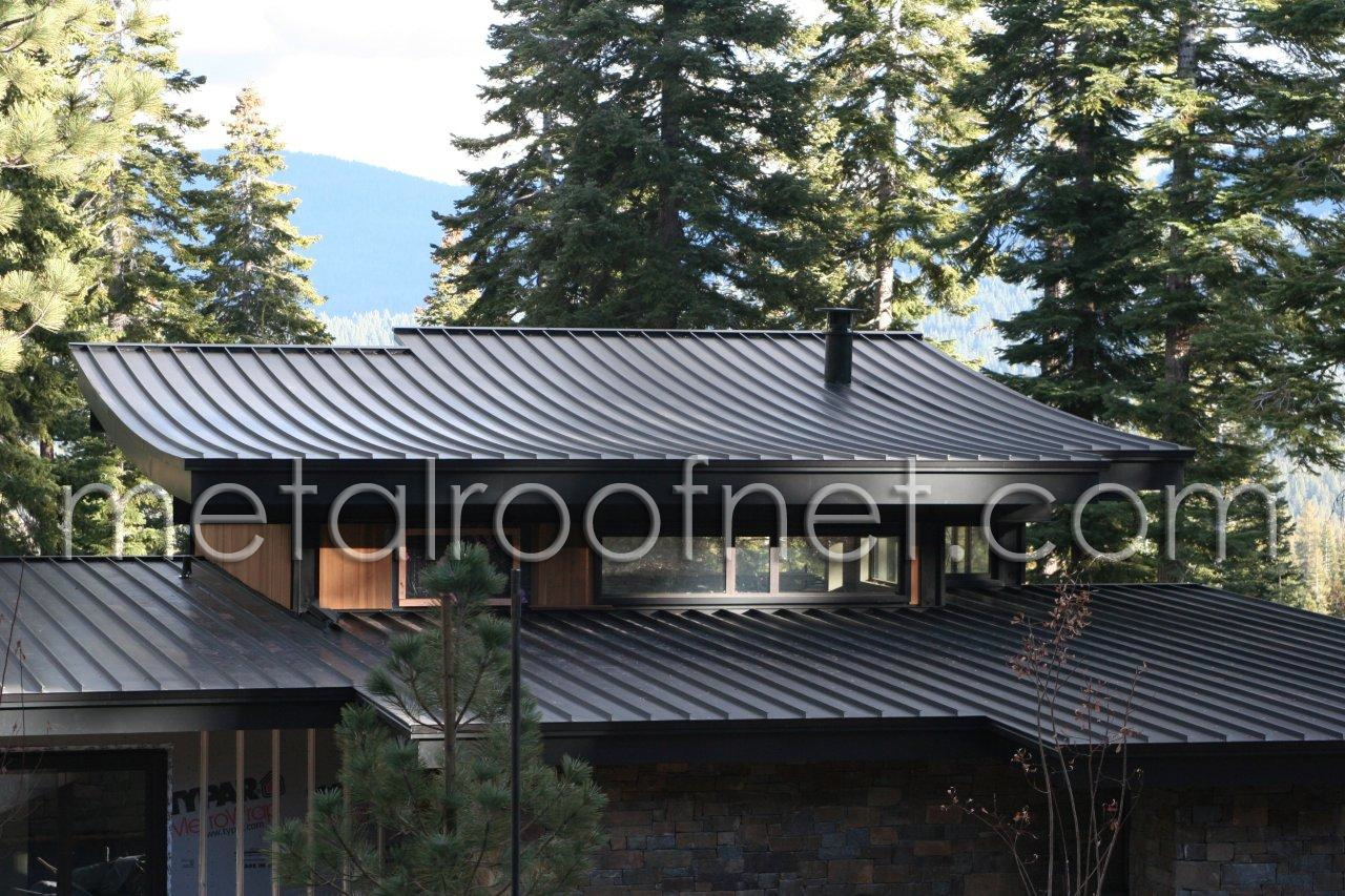 Black, Curved Roof Panels in Truckee, CA