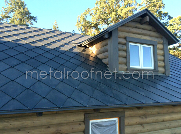 Rustic Metal Roofing for a Log Home